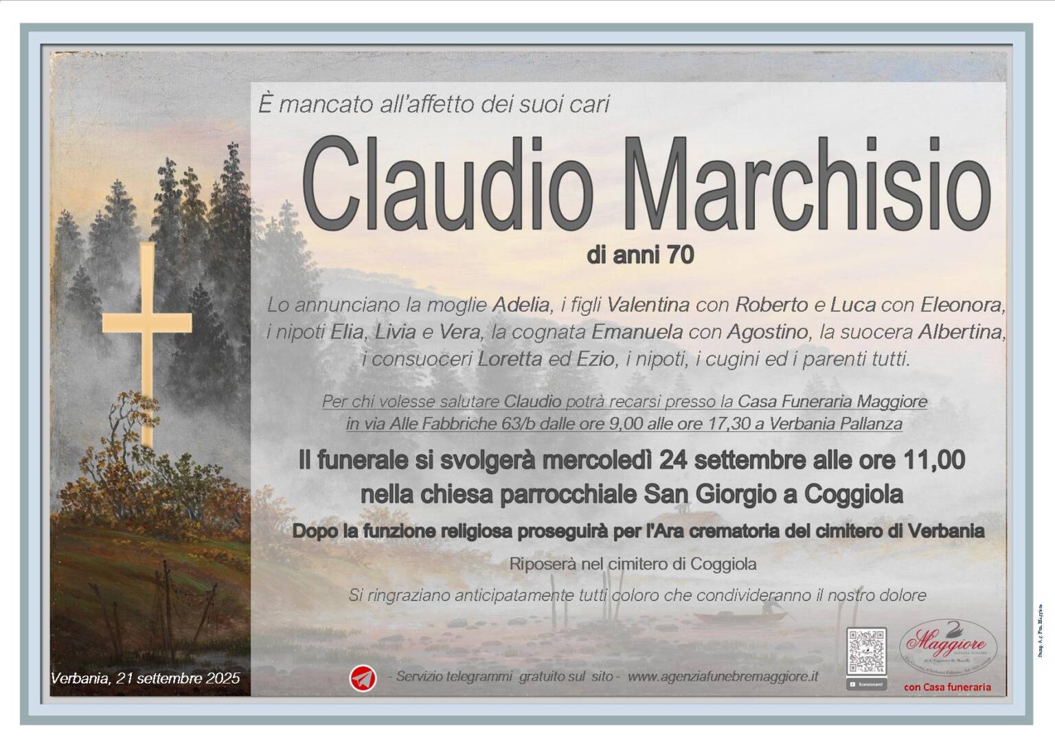 Claudio Marchisio - Agenzia Funebre Maggiore